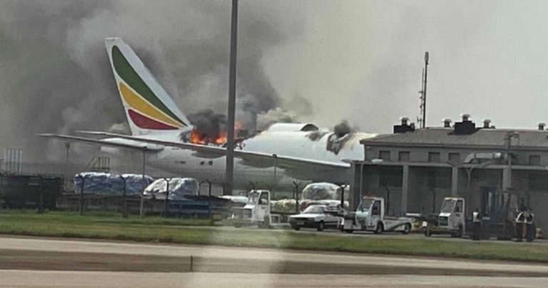 Ethiopian Airlines’ plane catches fire at Shanghai airport – Middle ...